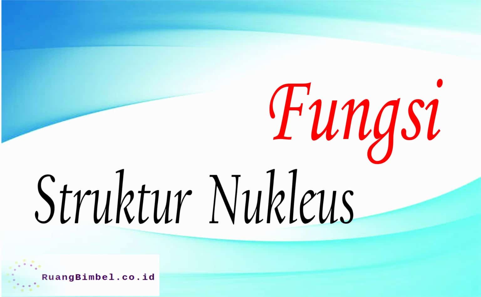 Fungsi Struktur Nukleus | Pengertian dan Fungsinya- RuangBimbel.co.id
